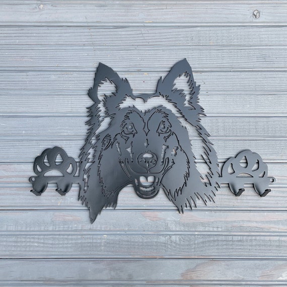 Sheltie Dog Leash Holder Key Holder Cute Puppy - Etsy