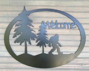 Bigfoot Welcome Sign - Etsy
