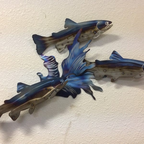 Metal Fish Wall Art - Etsy