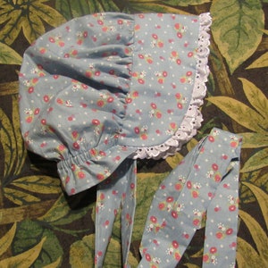 1800s Prairie Pioneer Dress Bonnet Set for Girls 7/8 READY TO SHIP - Etsy