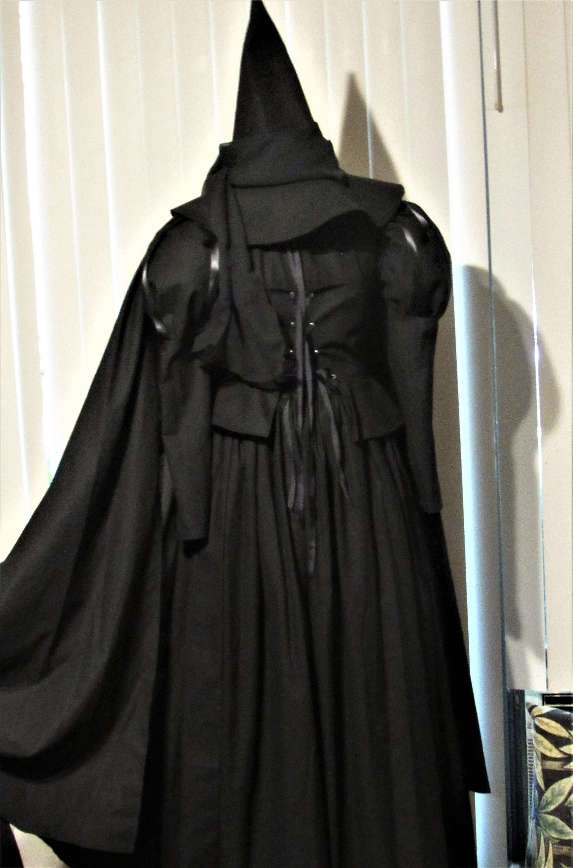 Wicked Witch Costume Cosplay Dress Belt Cape Hat for - Etsy