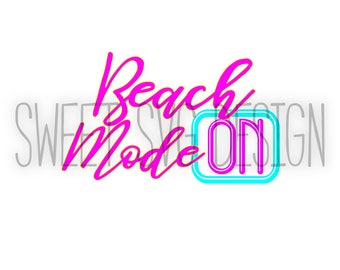 Beach Mode Svg Beach Svg Vacation Svg Summer Svg Designs Svg - Etsy