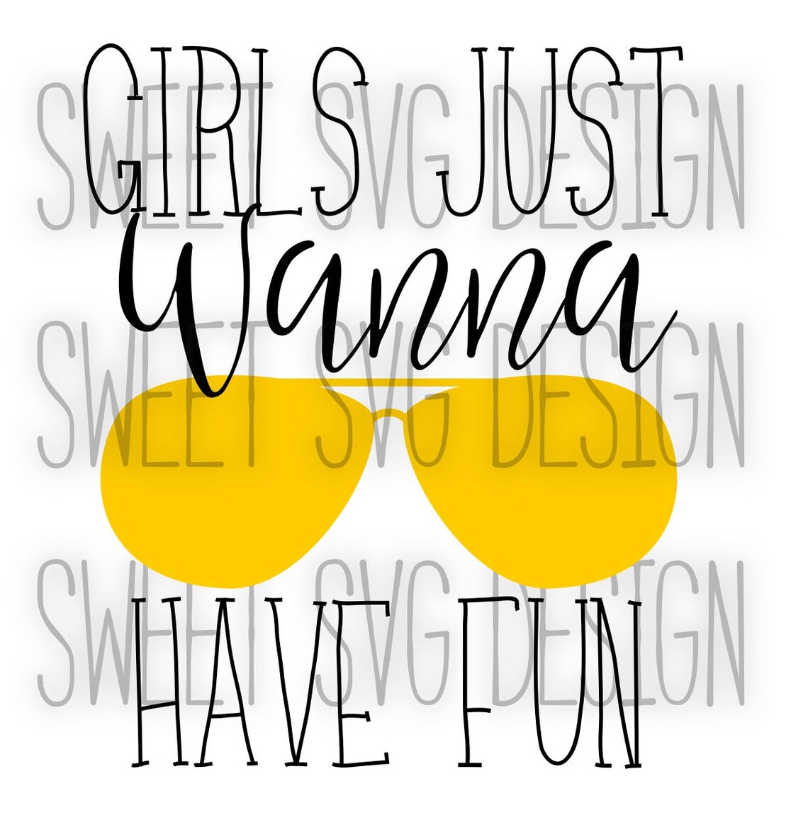 Girls Just Wanna Have Fun SVG, Girls Svg, Fun Svg, Summer Svg, Shirt ...
