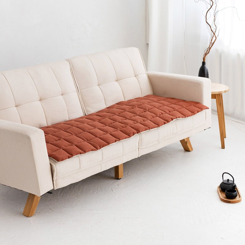 Linen Sofa Couch Pad - Etsy