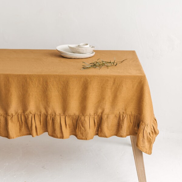 Ruffled Tablecloth - Etsy