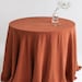 Rust Round Linen Tablecloth,large Round Linen Table Cloth,linen Wedding ...