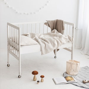 Linen Baby Bedding Set, Linen Duvet Cover and Pillowcase Set for ...