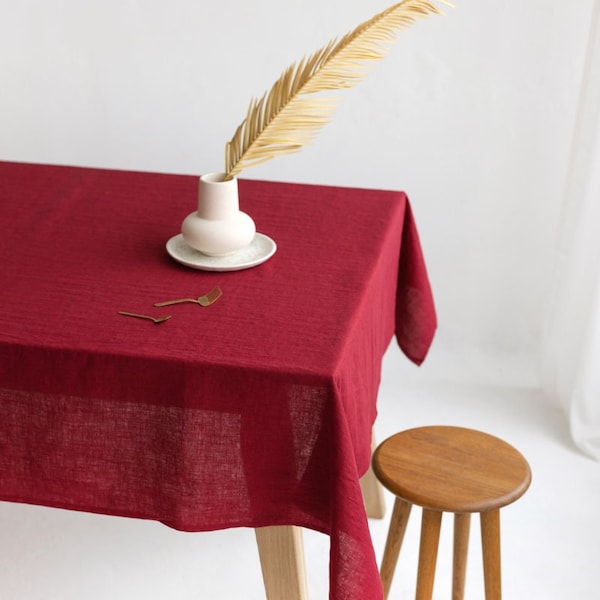 Red Table Cloth - Etsy