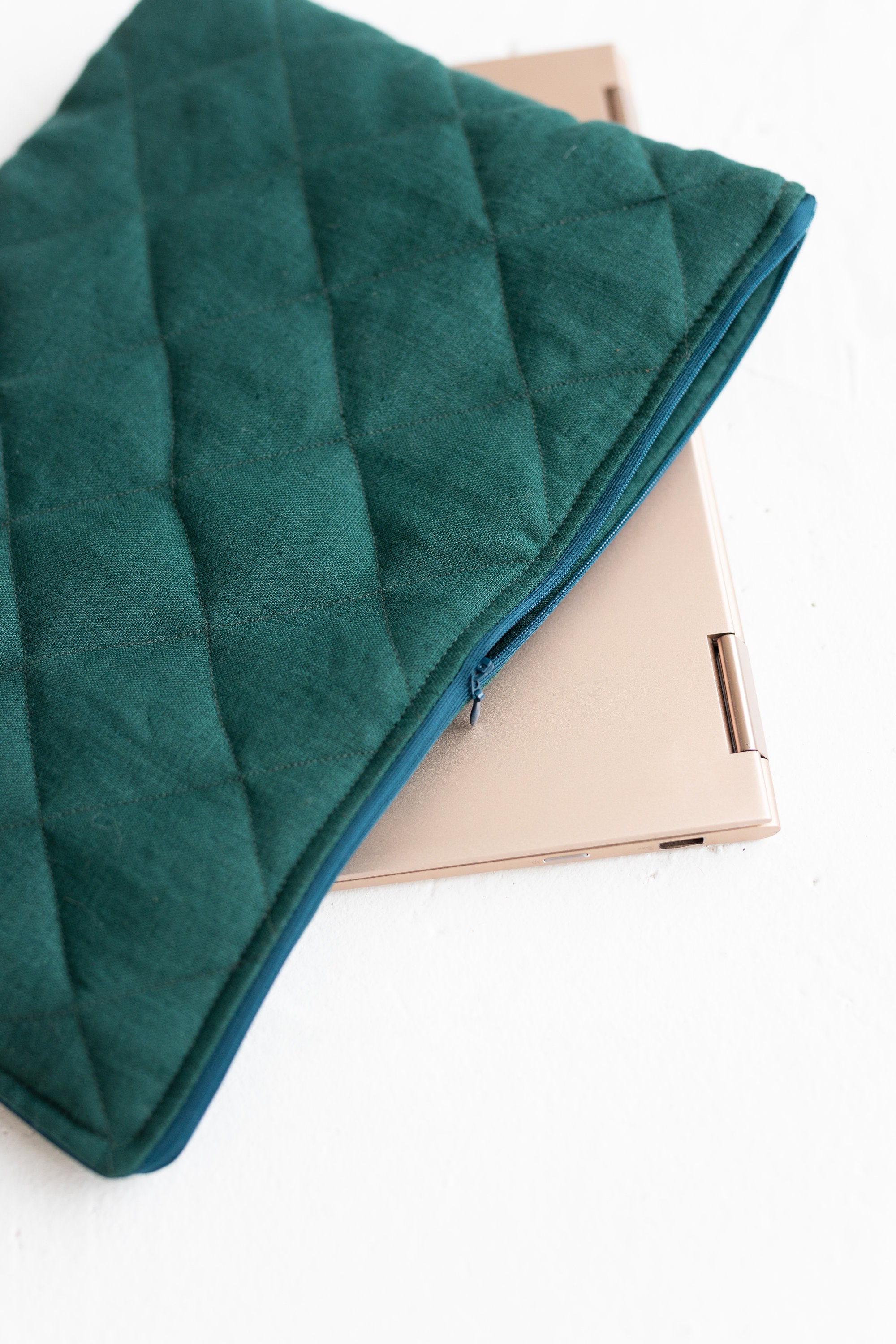 Linen Laptop Sleeve,linen Computer Case,quilted Linen MacBook Case ...