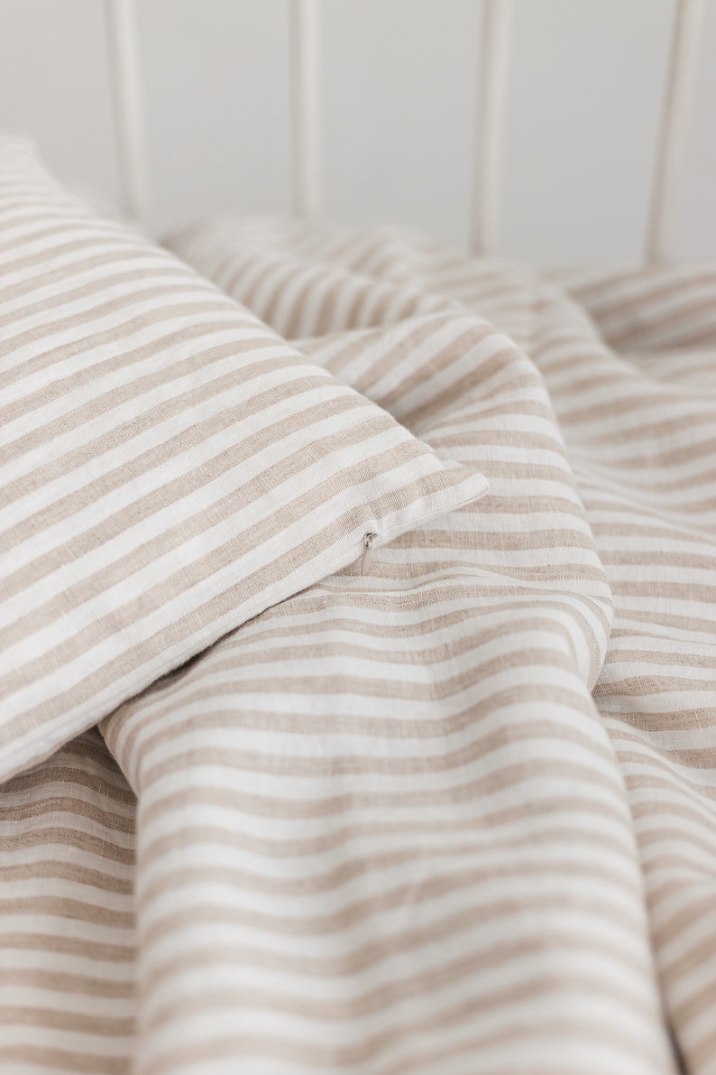 Linen Baby Bedding Set, Linen Duvet Cover and Pillowcase Set for ...