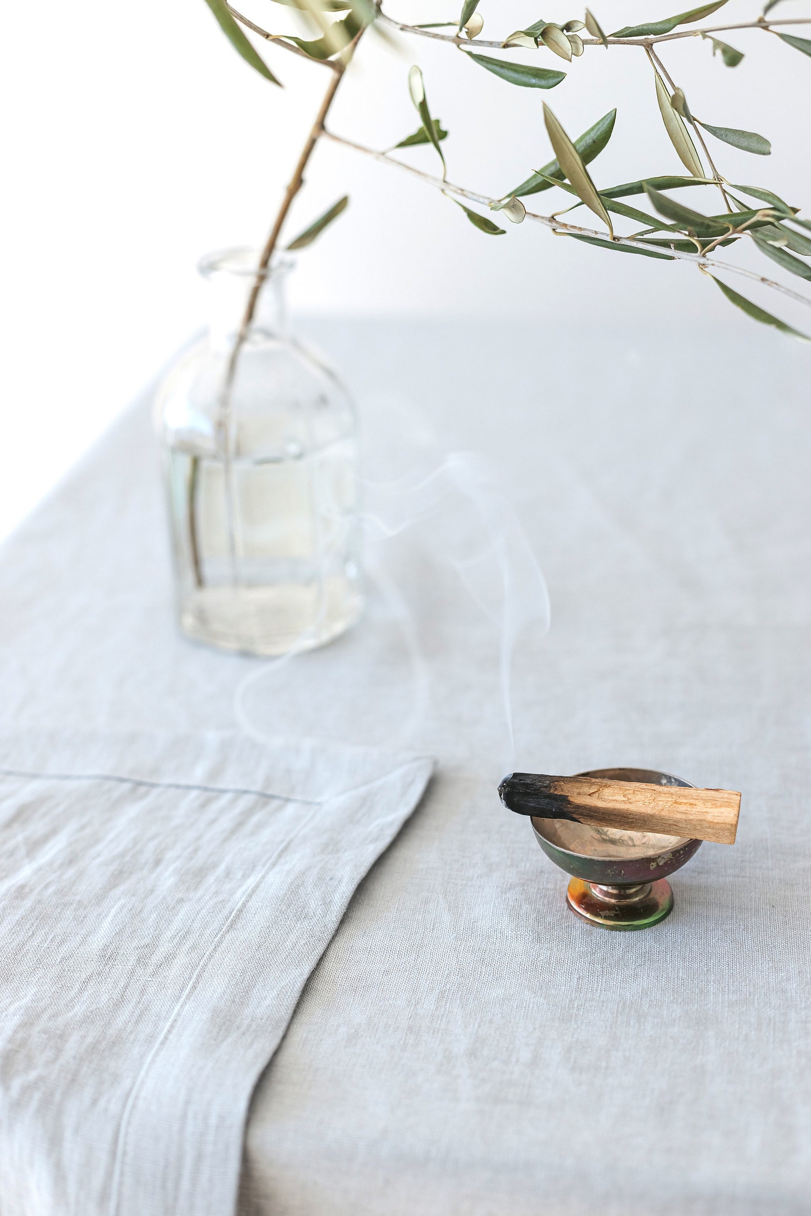 Cloud Grey Linen Tablecloth Soft Linen Tablecloth Linen | Etsy