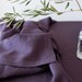 Plum Linen Tablecloth, Soft Linen Tablecloth, Linen Handmade Table ...