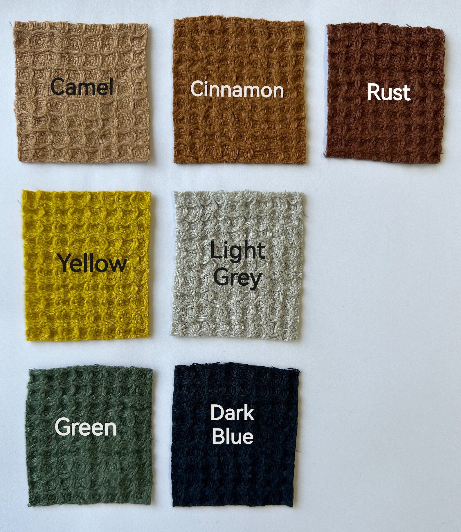 Linen Face Cloth Set of 2, Waffle Linen Face Towel, Compact Foldable ...