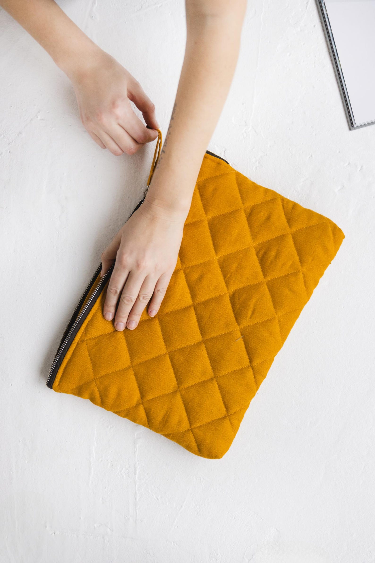 Linen Laptop Sleeve,linen Computer Case,quilted Linen MacBook Case ...