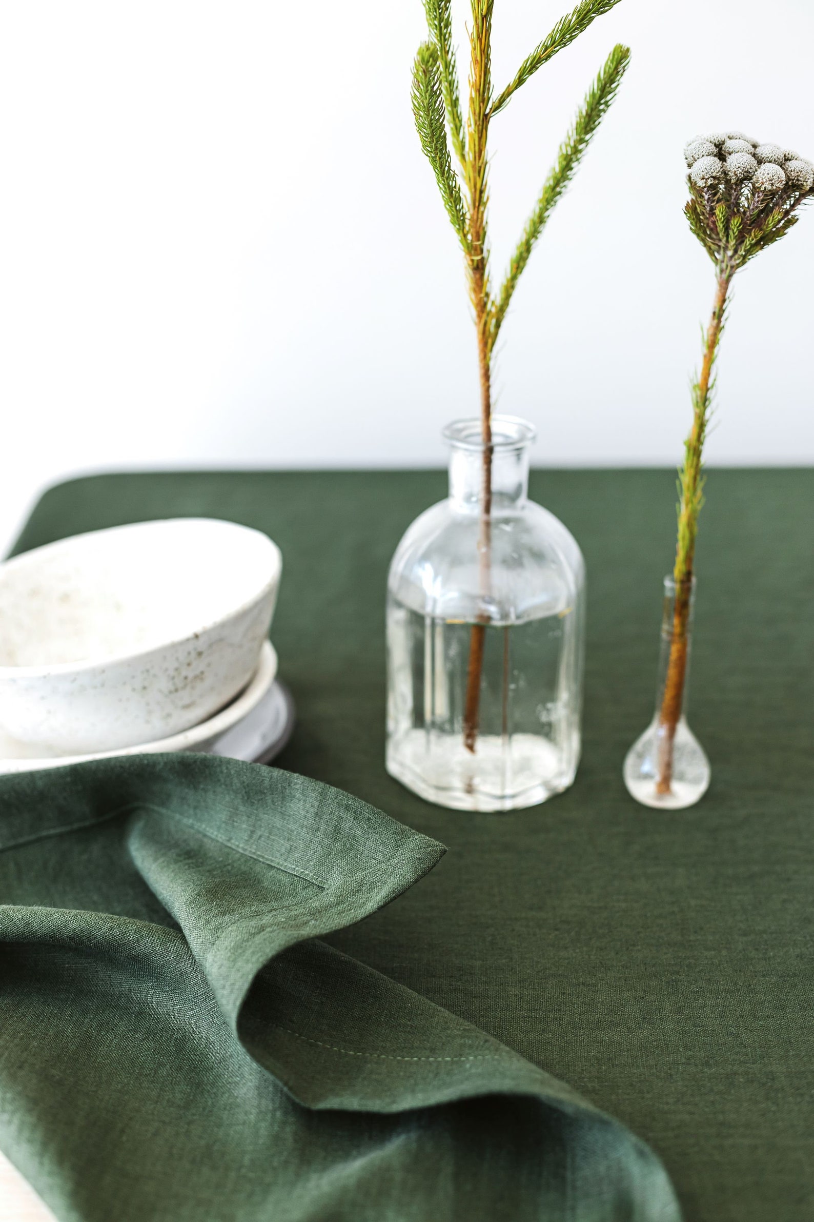 Chartreuse Yellow Linen Tablecloth for Festive Tablescape or | Etsy