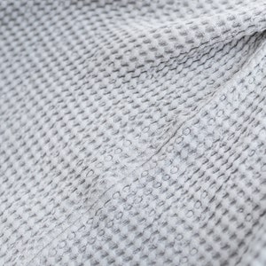 Waffle Linen Bedspread,linen King Queen Bed Throw,puffy Linen Blanket ...