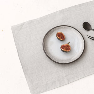 Chartreuse Yellow Linen Table Mats Set, Softened Linen Placemats, Set ...