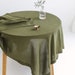 Square Linen Tablecloth for A Round Table, Extra Large Square Table ...