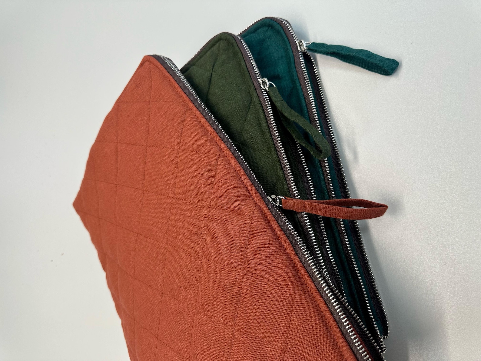 Linen Laptop Sleeve,linen Computer Case,quilted Linen MacBook Case ...