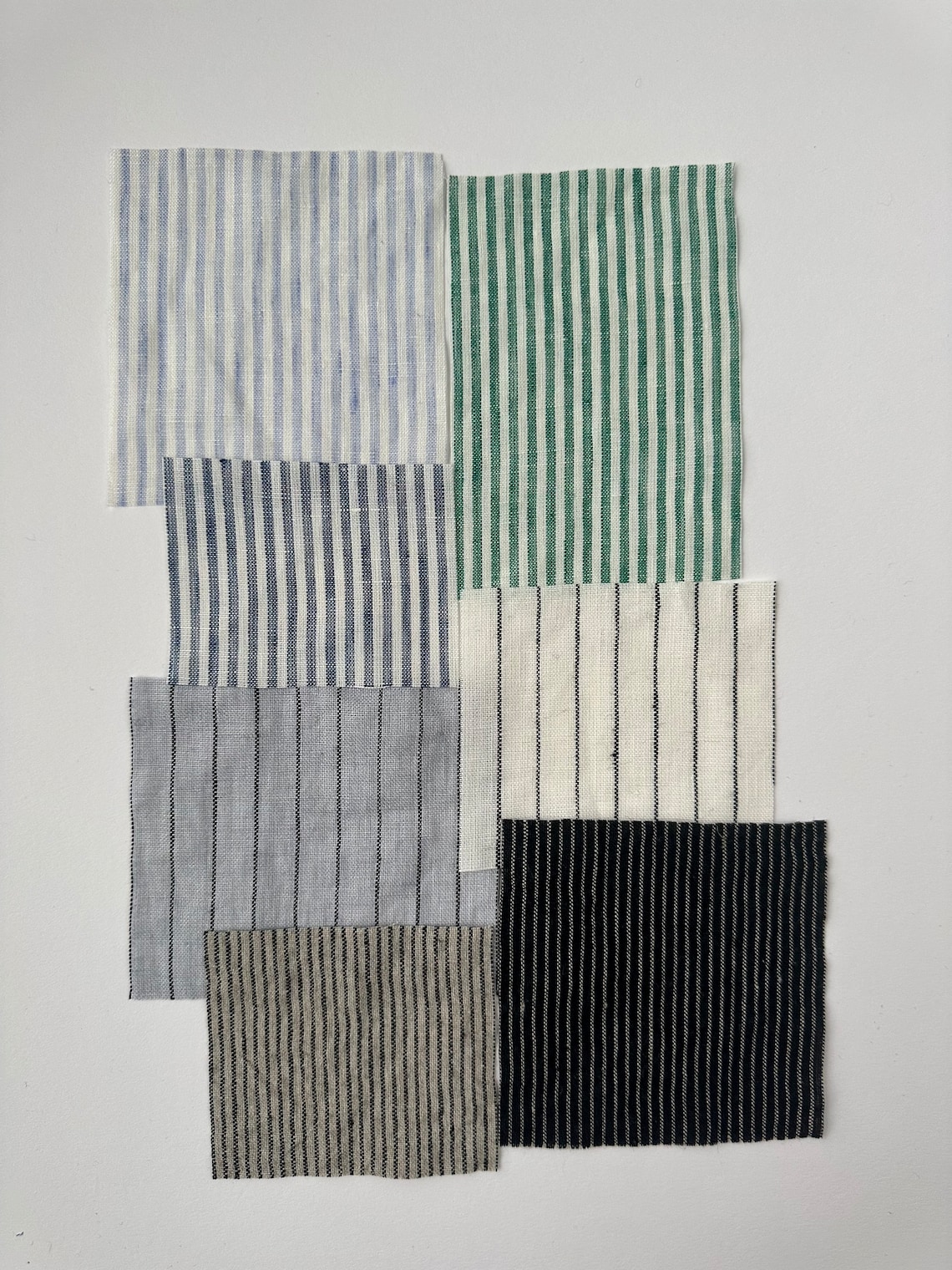 Samples of Linen Fabric Checks and Stripes + EXPRESS DELIVERY, Samples ...