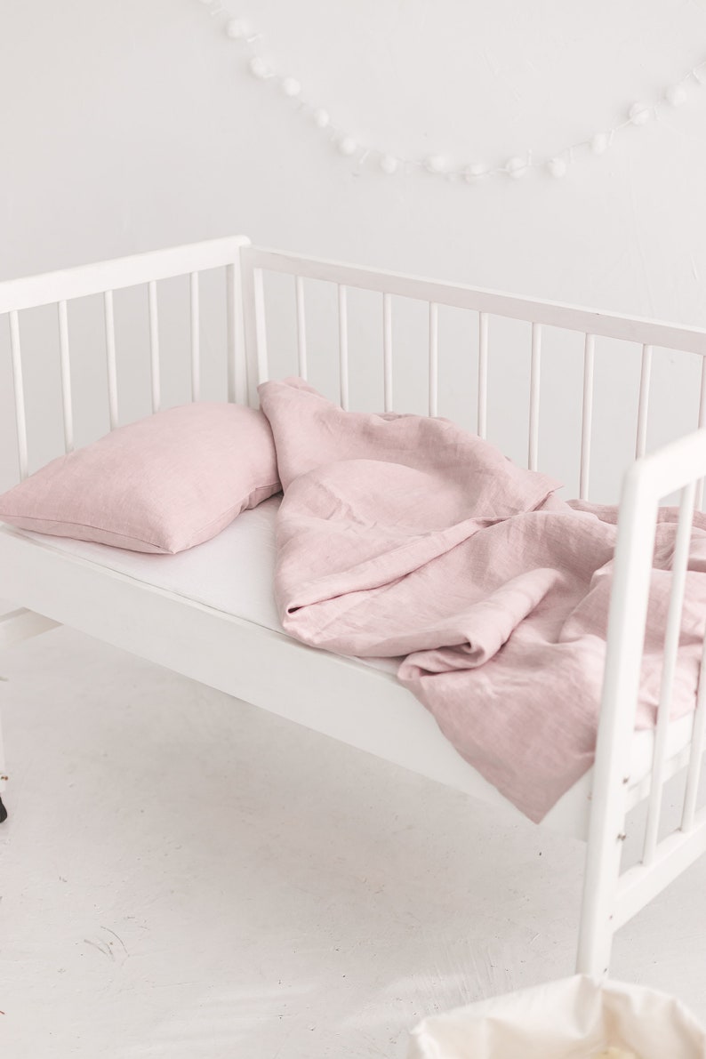 Linen Baby Bedding Set Linen Duvet Cover and Pillowcase Set | Etsy