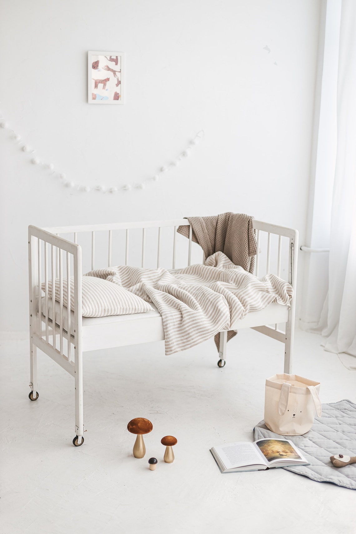 Linen Baby Bedding Set Linen Duvet Cover and Pillowcase Set | Etsy