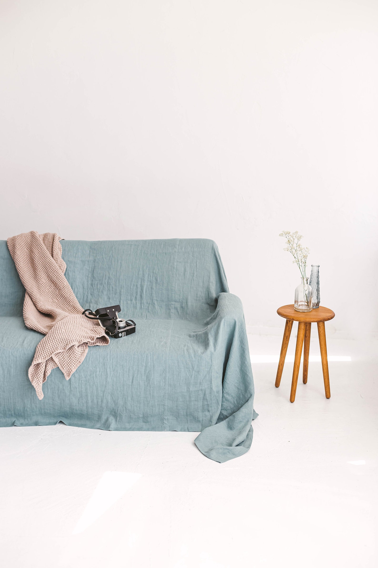 Off White Linen Couch Cover Linen Drop Cloth Couch Cover - Etsy