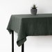 Pure and Natural Grey Linen Tablecloth With Mitered Corners - Etsy