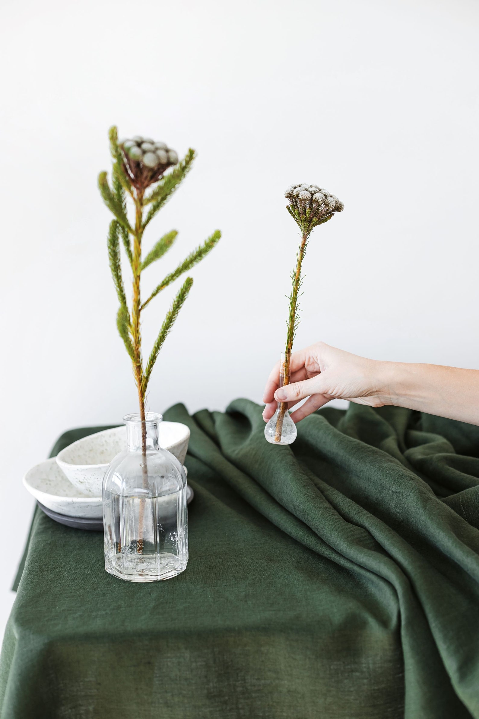 Chartreuse Yellow Linen Tablecloth for Festive Tablescape or Everyday ...