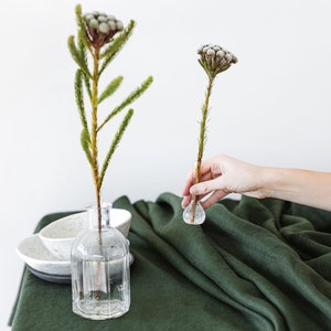 Chartreuse Yellow Linen Tablecloth for Festive Tablescape or Everyday ...