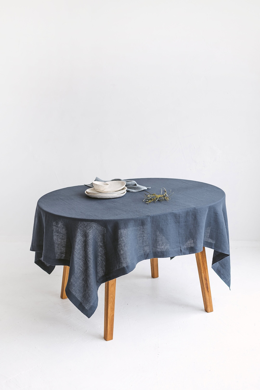 Rectangular Linen Tablecloth for Oval Table,oval Table Tablecloth,linen ...