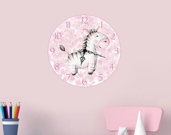 Zebra Wall Clock | Etsy