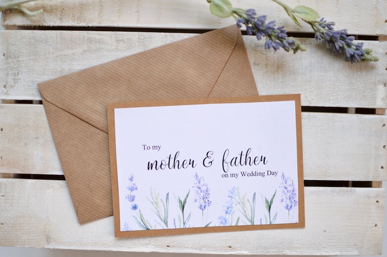 Lavender Wedding Card Purple Wedding Card Wedding Card to My - Etsy