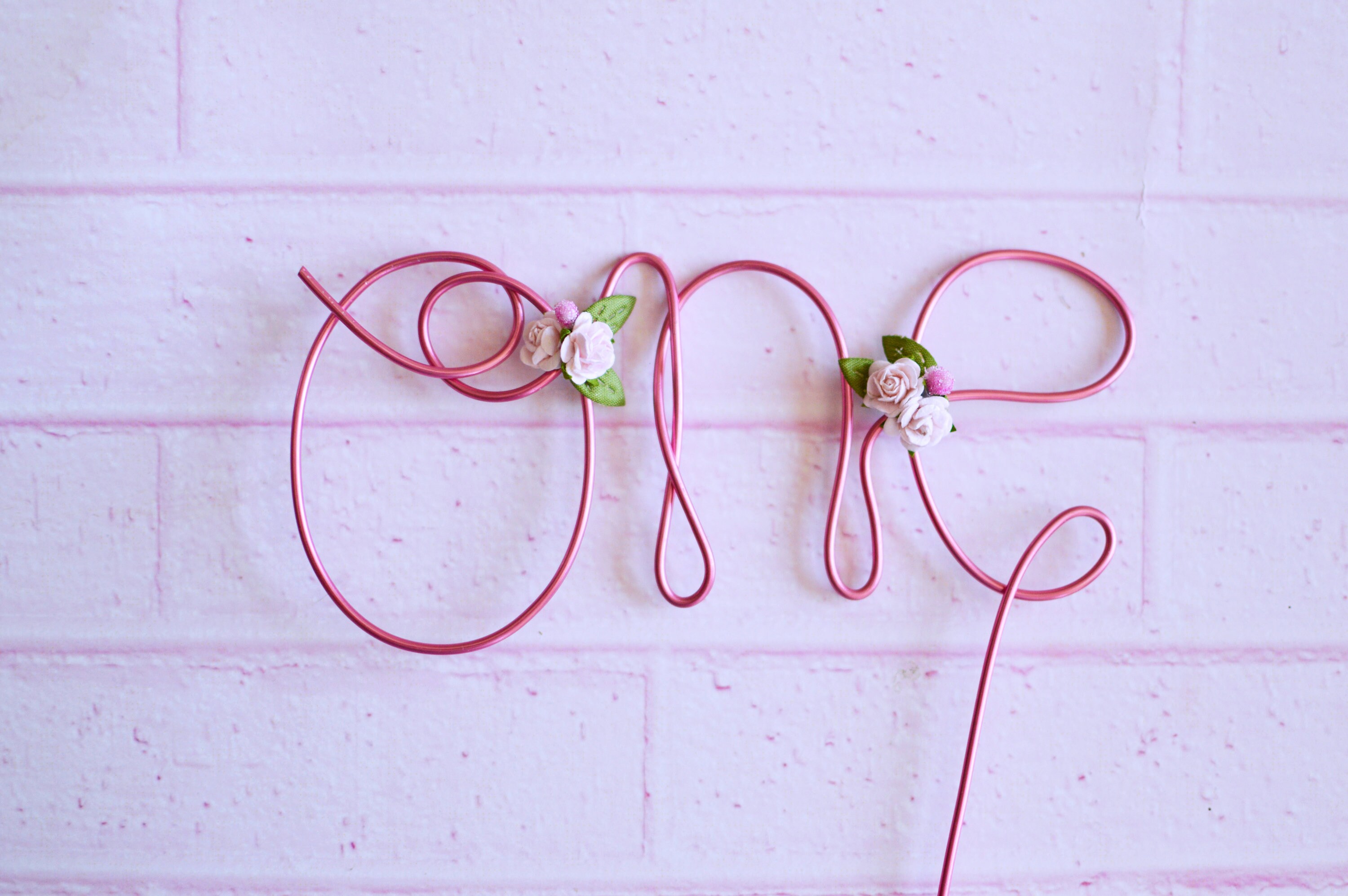 Pink Cake Topper First Birthday Cake Topper One Cake Topper - Etsy