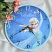 Personalized Elsa Wall Clock, Frozen Wall Clock, Wall Clock Girls ...