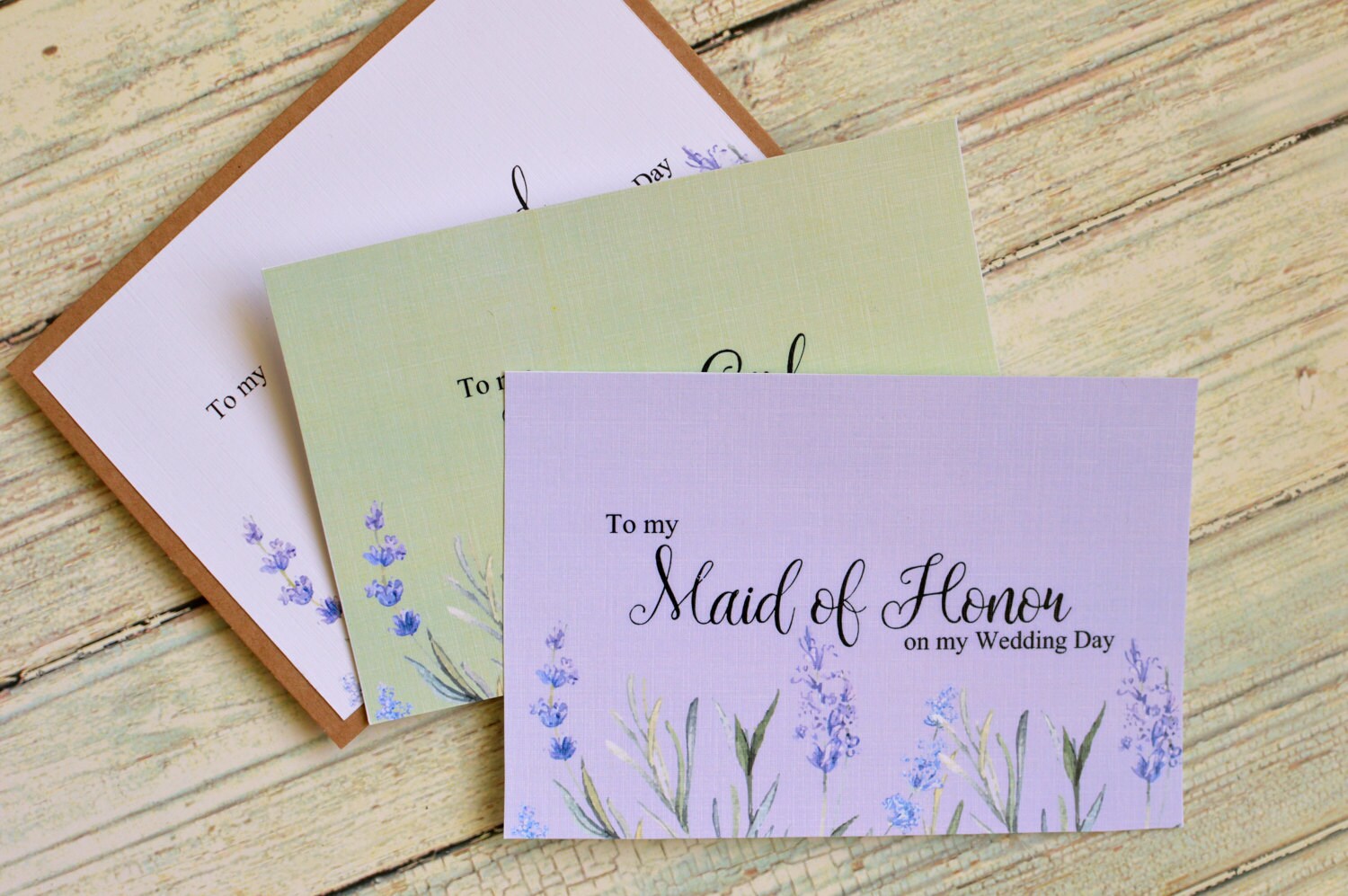 Lavender Wedding Card Purple Wedding Card Wedding Card to My | Etsy