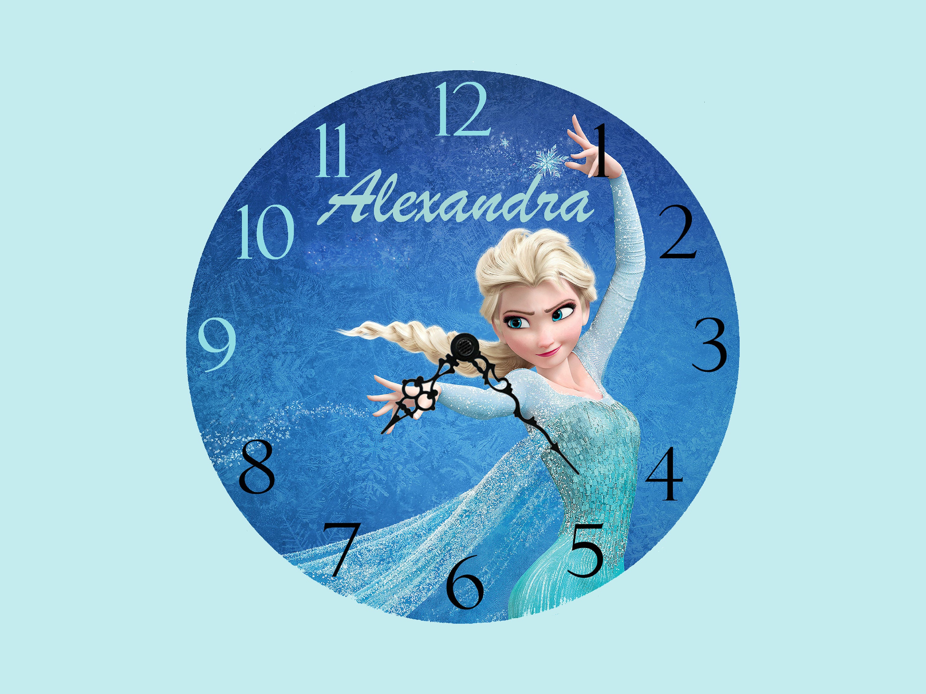 Personalized Elsa wall clock Frozen wall clock Wall clock | Etsy