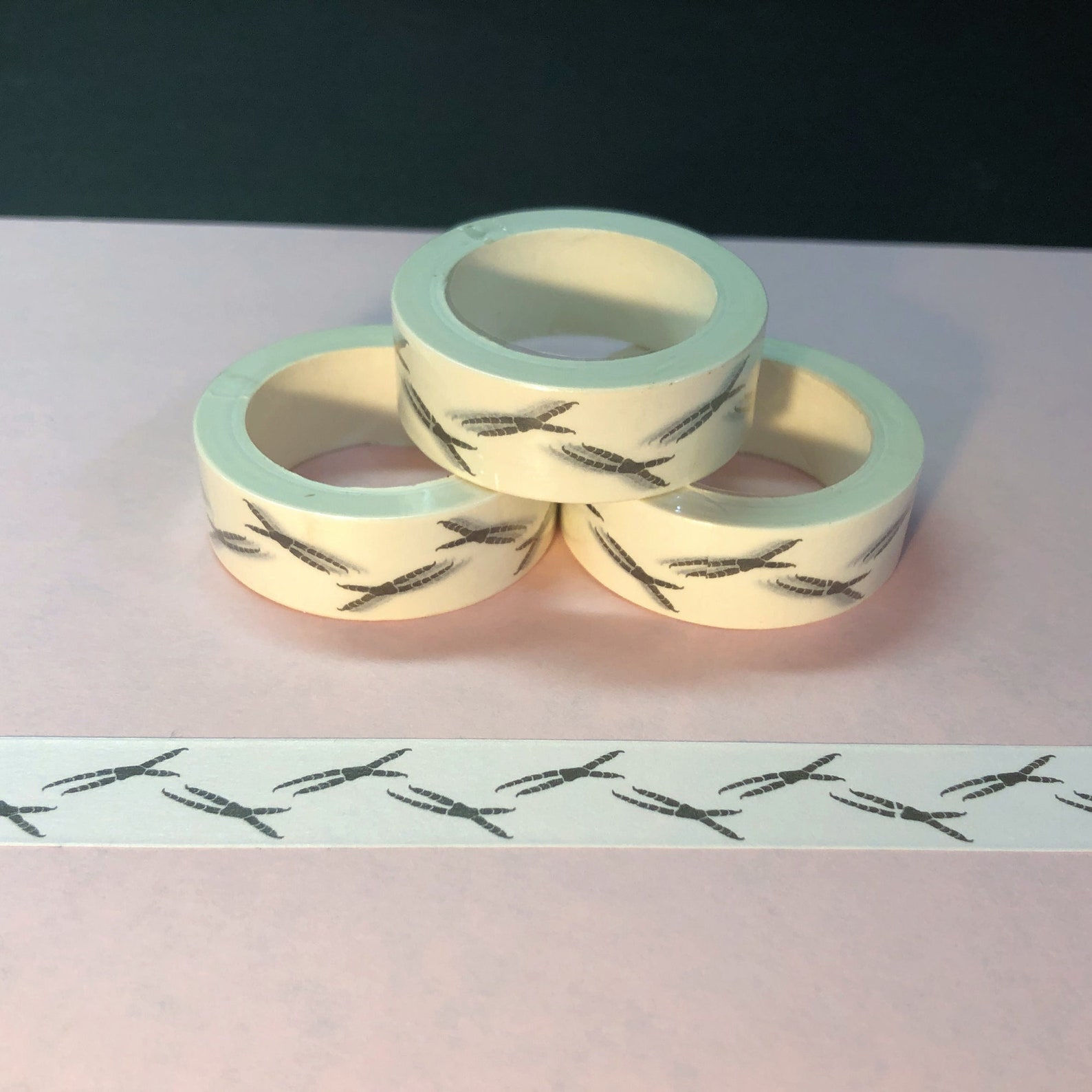 Washi Tape | Parrot Footprint Tracks | 1.5cm X 10m Roll | Scrapbooking ...