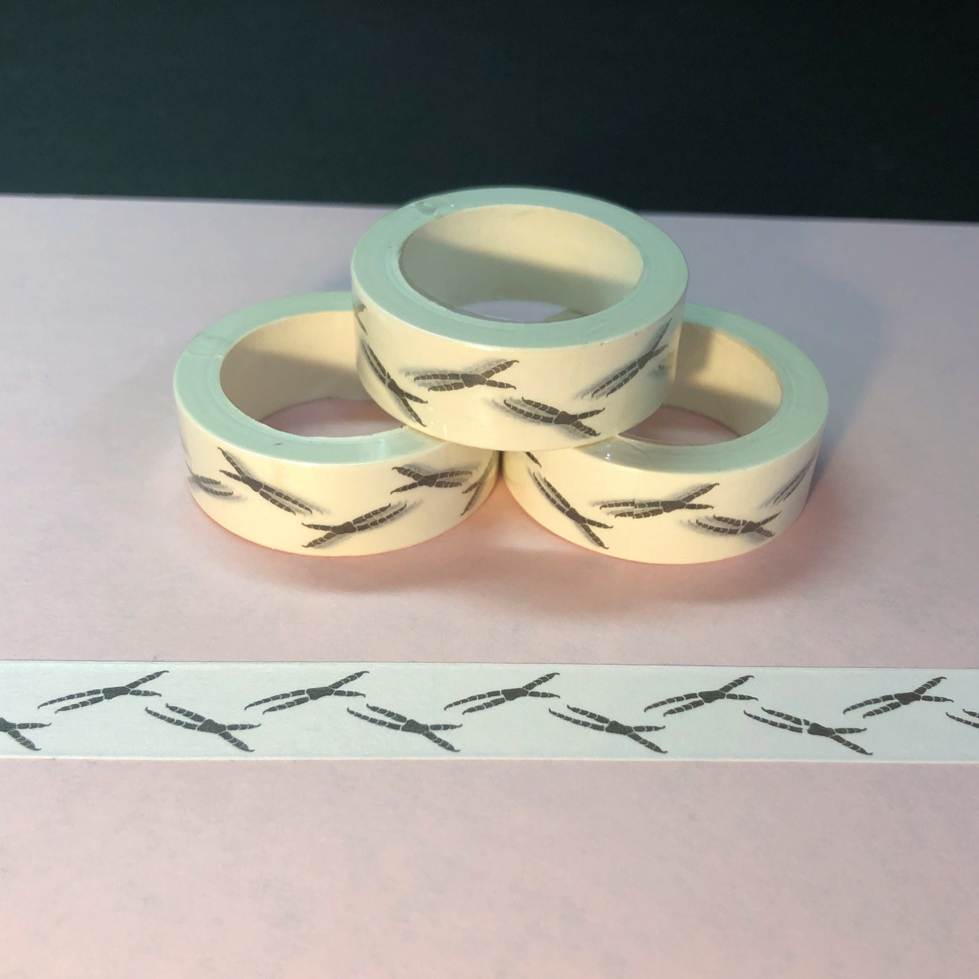 Washi Tape | Parrot Footprint Tracks | 1.5cm X 10m Roll | Scrapbooking ...
