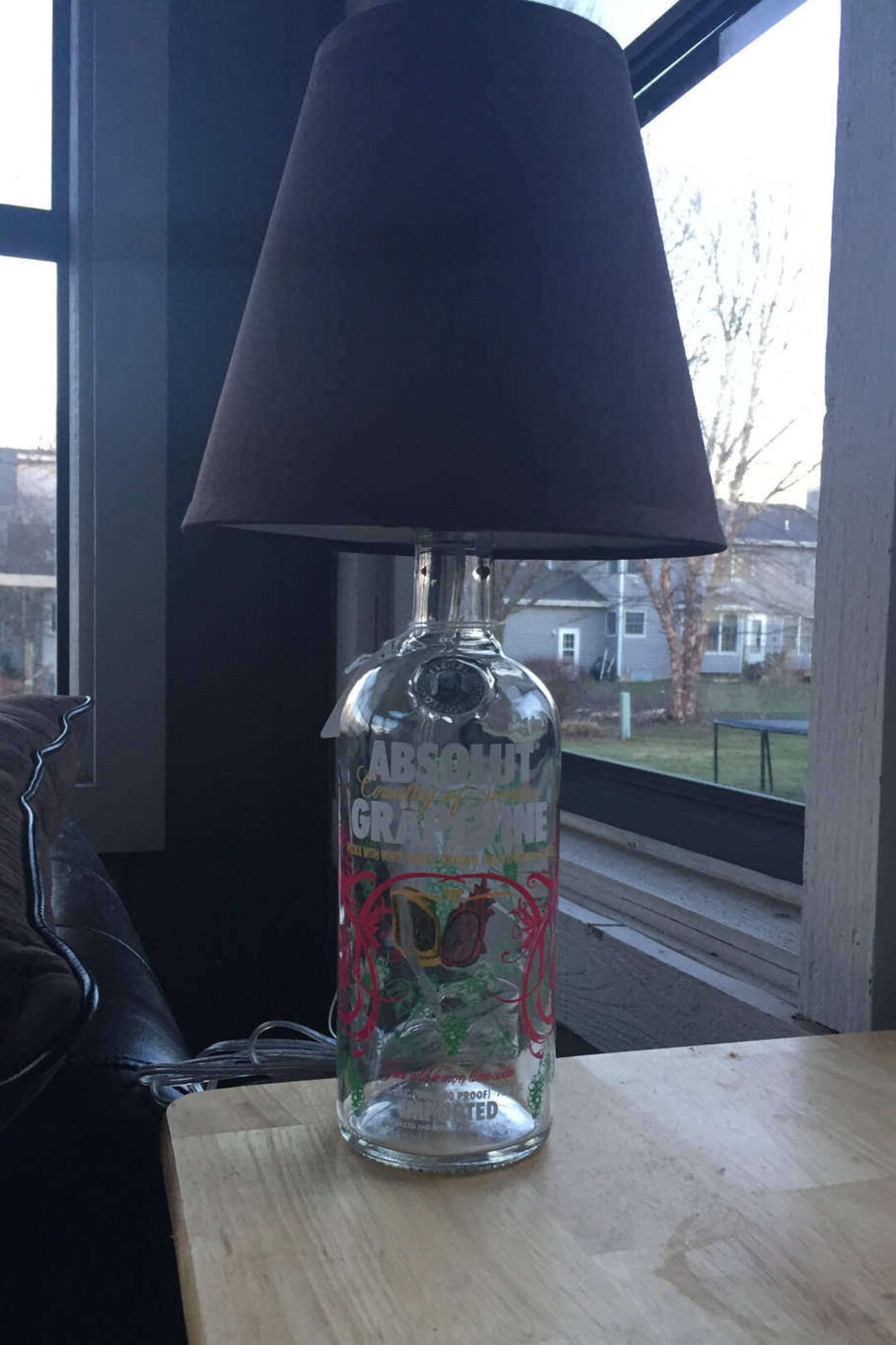 Absolut Grapevine Vodka Lamp (750ml Bottle) - Etsy