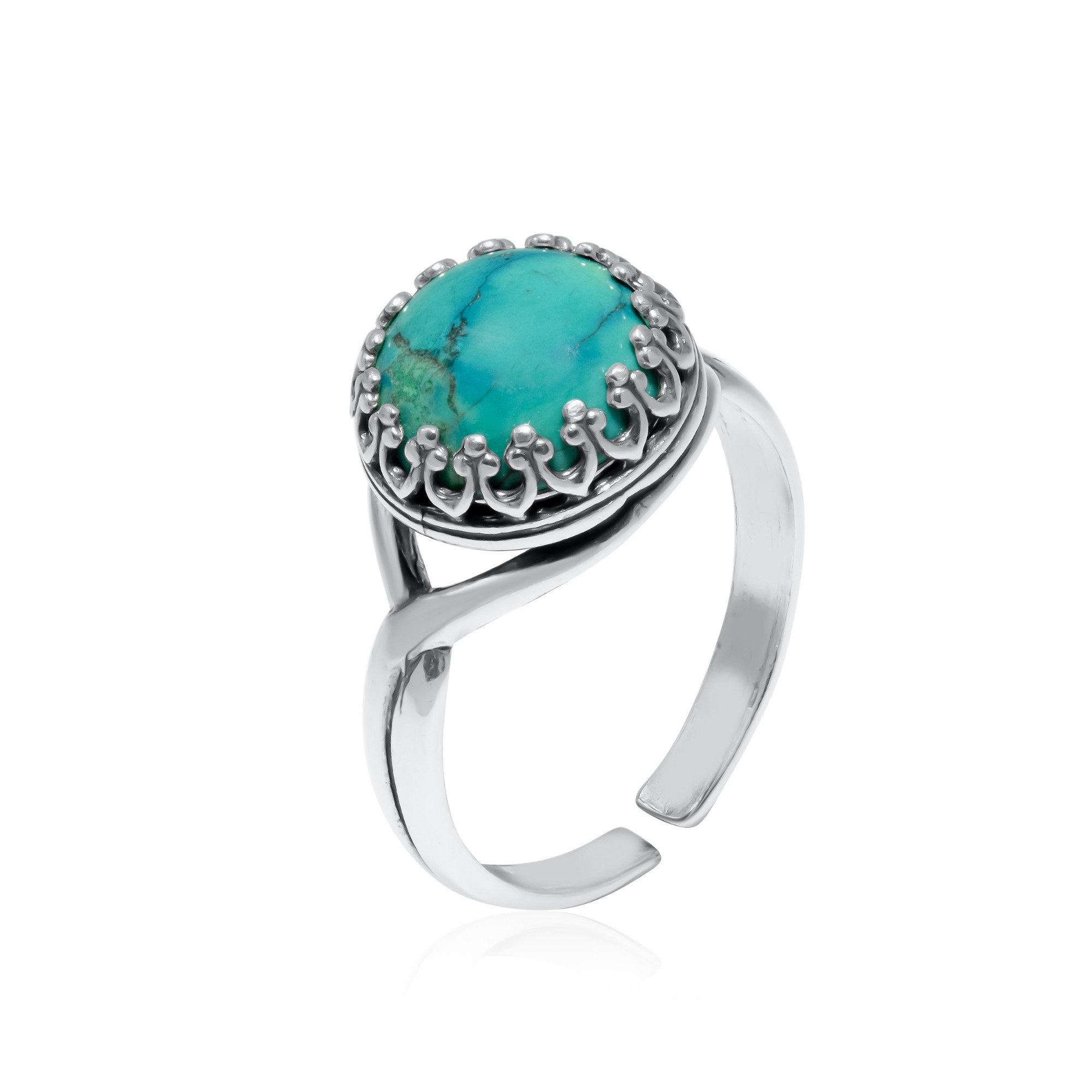 Turquoise Ring 925 Sterling Silver Ring Gemstone Ring | Etsy