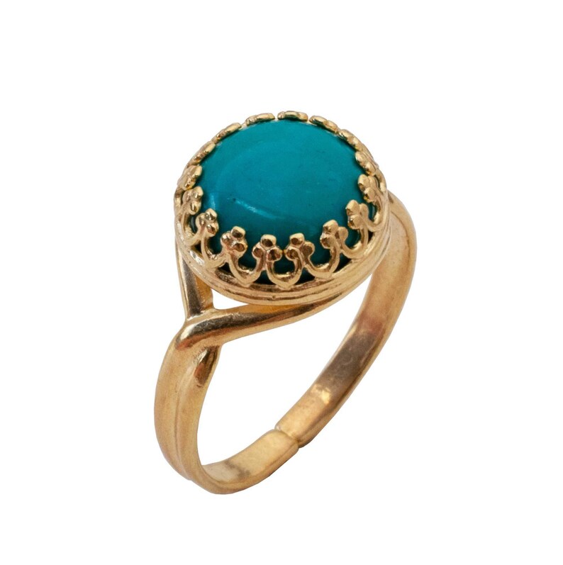 Turquoise Ring Handmade Ring Adjustable Ring Statement | Etsy