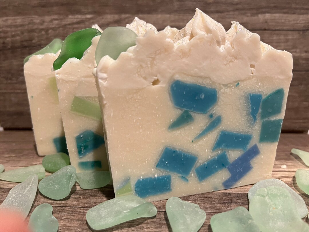 Sea Glass Cold Process Soap - Etsy