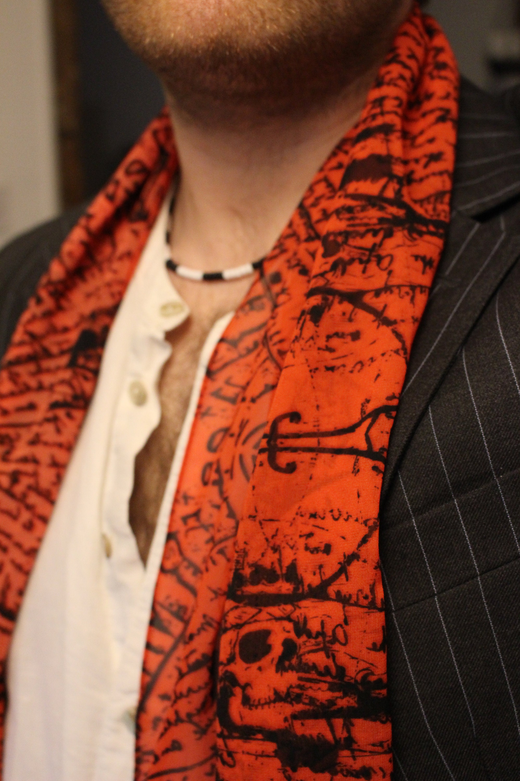 BLOOD RED Pure Silk Scarf Handmade by Mickey Strangeways - Etsy