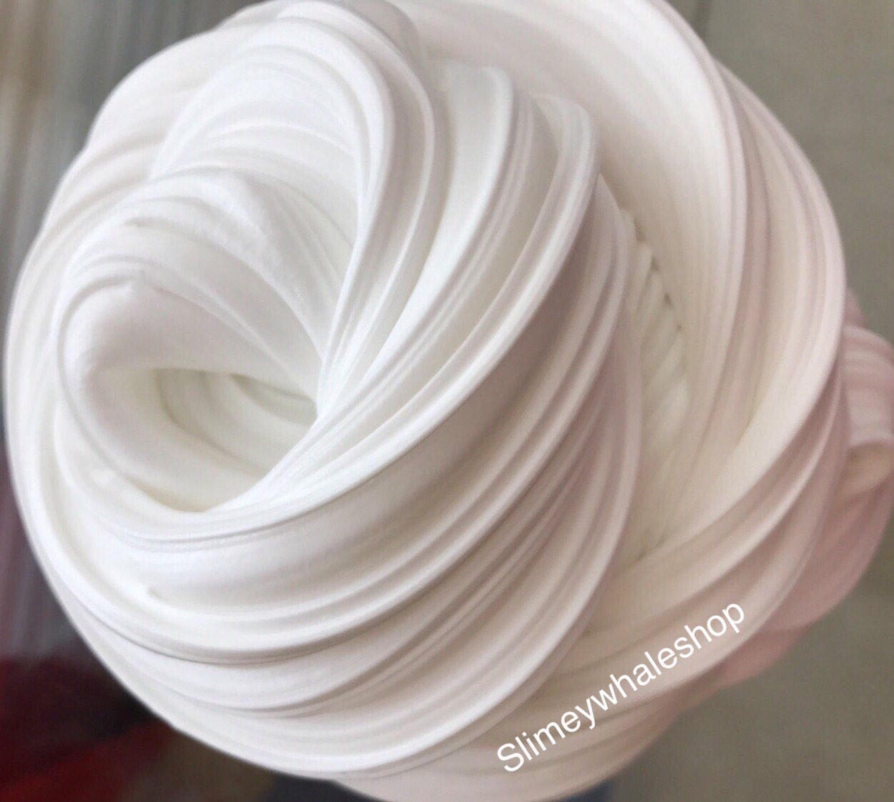 Scented Fluffy White Bubblegum Squishy Slime - Etsy