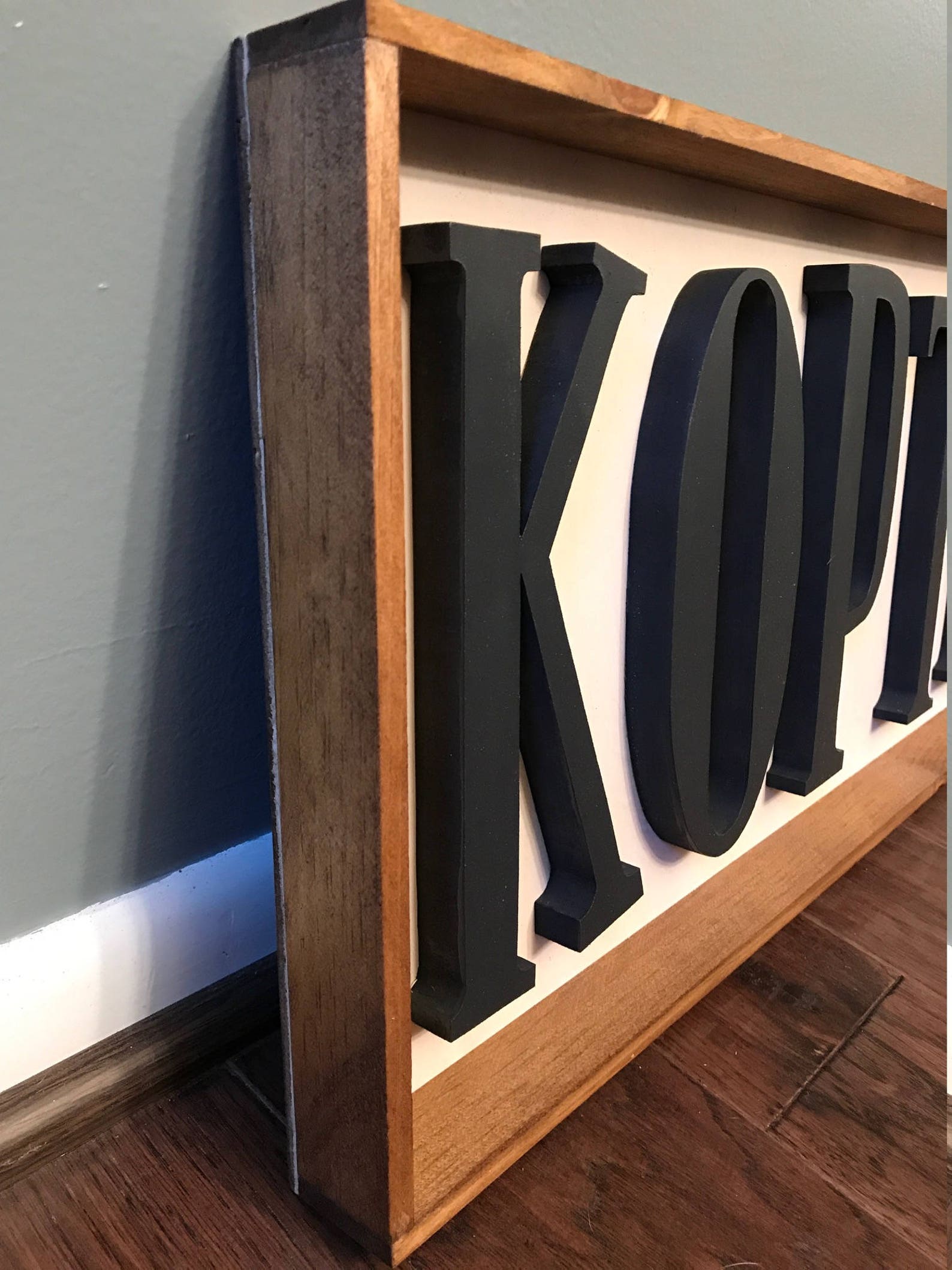 Personalized Wood Sign Framed Name Sign-family Name - Etsy