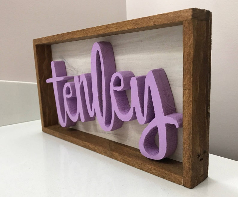 Personalized wood name sign custom name sign name box | Etsy