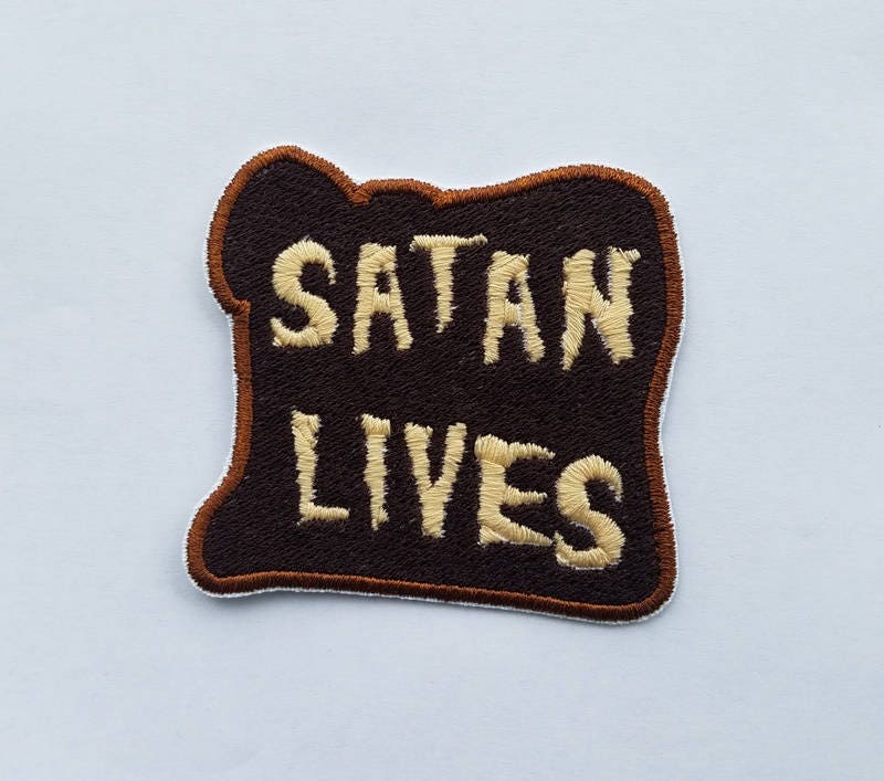 Satan Lives Toast Patch Toogumshoe Demon Possessed Toaster - Etsy