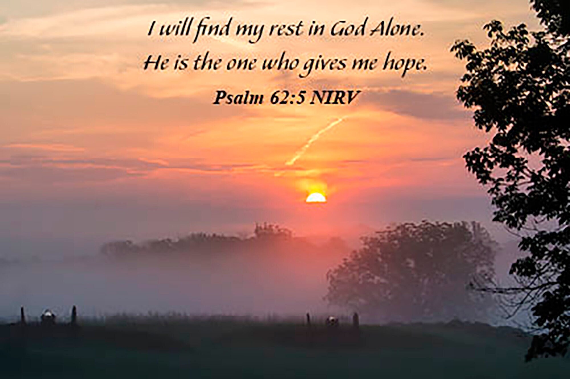 Spiritual Magnet With Bible Verse Psalm 62:5 NIRV - Etsy