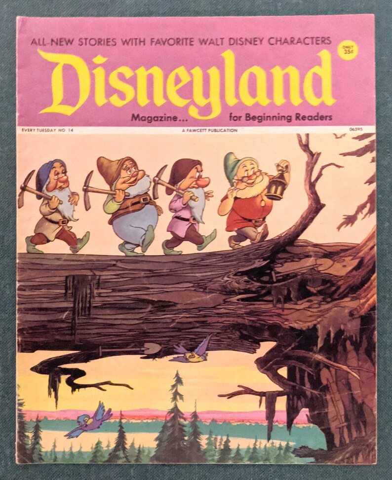 Disneyland Magazine - No 14 Snow White's Dwarves - Etsy